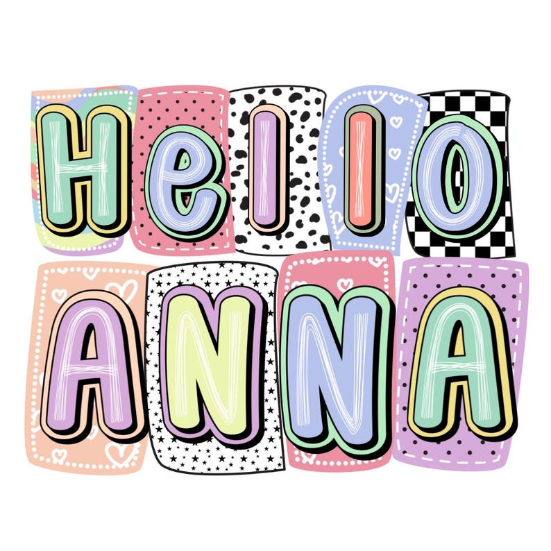 Cute Pastel Back to School Doodle Alphabet With 100 Background : Bright ...