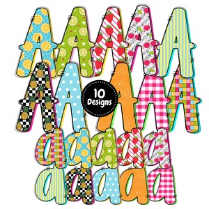 Preppy Summer Fruits Alphabet PNG | Summer Vibes Letter | Lemons ...