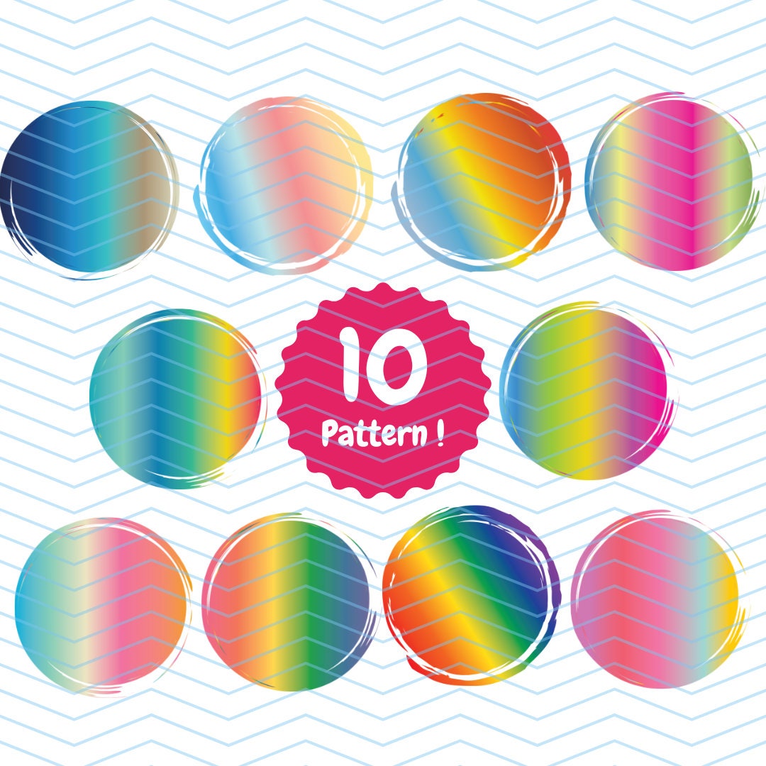 Dot Dalmatian Alphabet With Gradient Circle Background Png, Custom ...