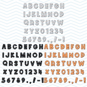 Bright Fall Doodle Alphabet Png, Custom Thanksgiving Alphabet Png, Font ...