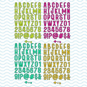 Bright Neon Dalmatian Dots Font: Polka Dot Alphabet, Marquee Letters ...