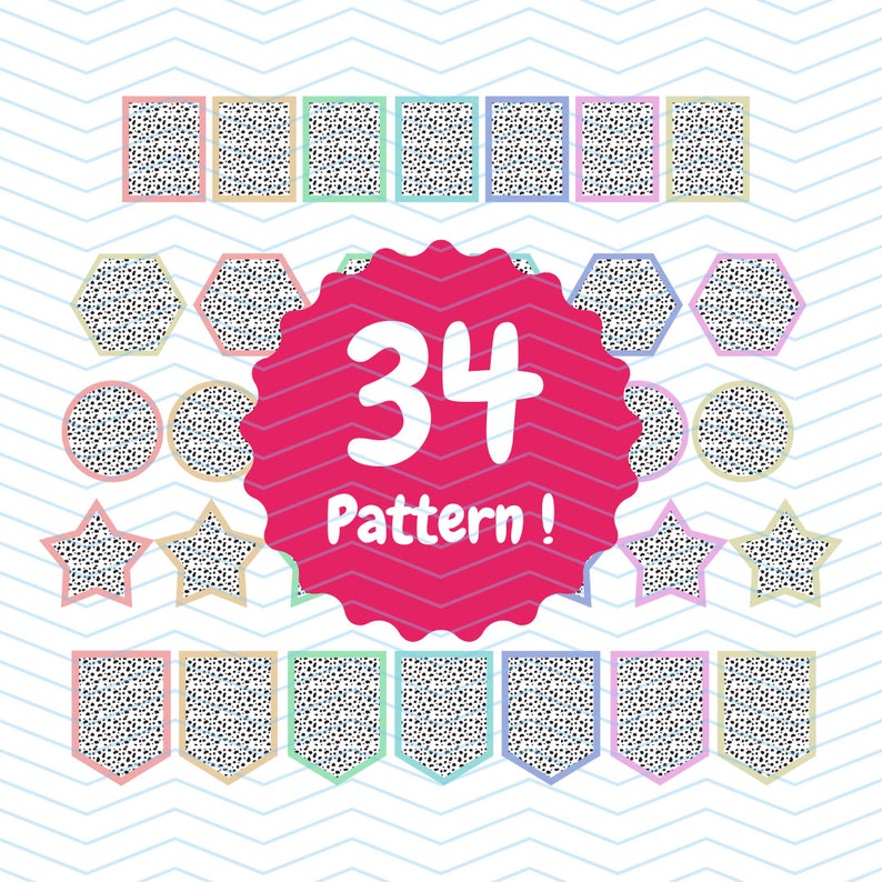 Bright Dalmatian Dot Pastel Classroom Bundle With Background Png ...
