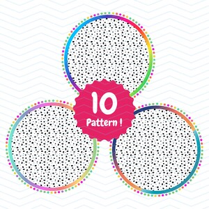 Dot Dalmatian Alphabet With Cute Circle Background Png, Custom ...