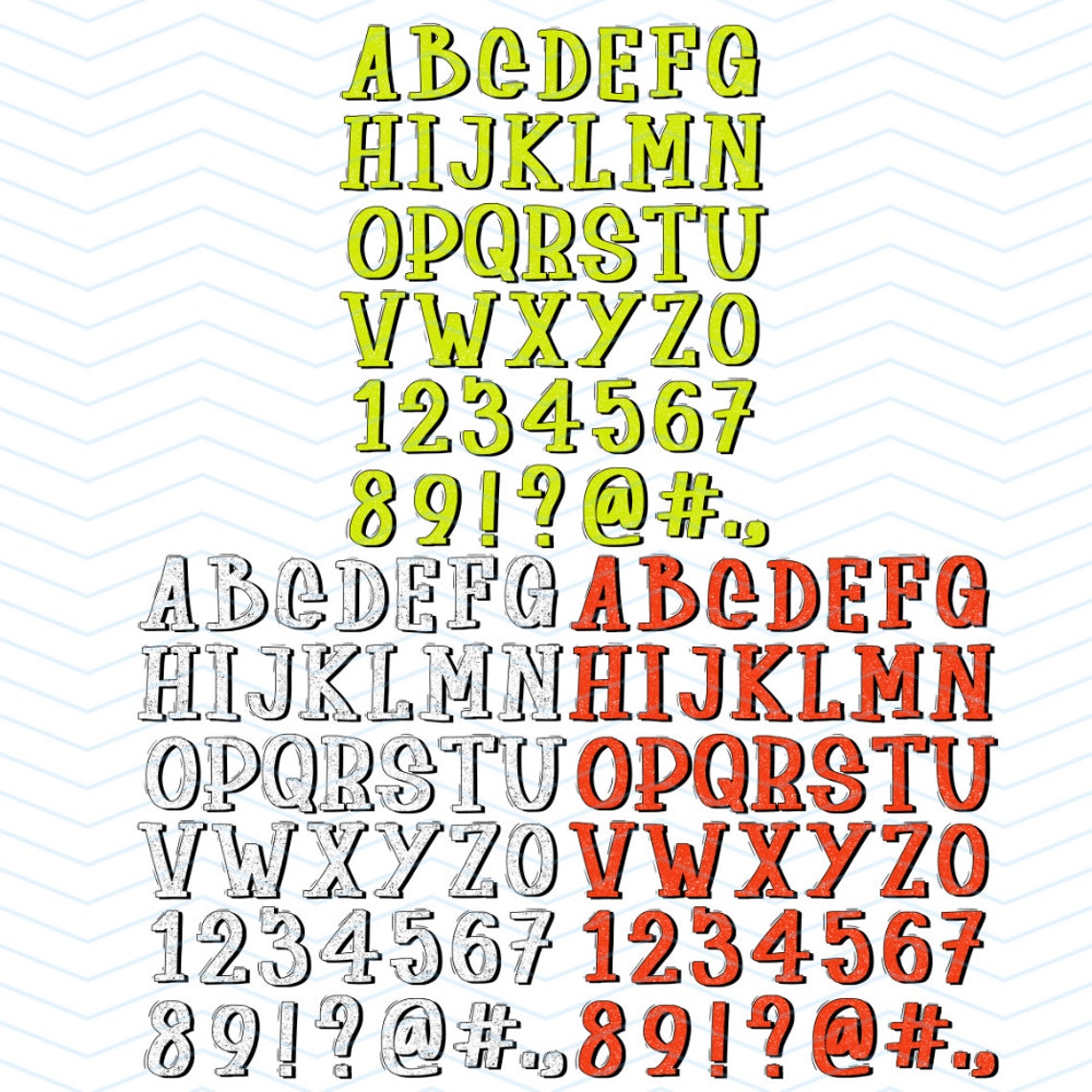 Neon Retro Doodle Letters Png: Retro, Bold, Grunge, Distressed, Hand ...