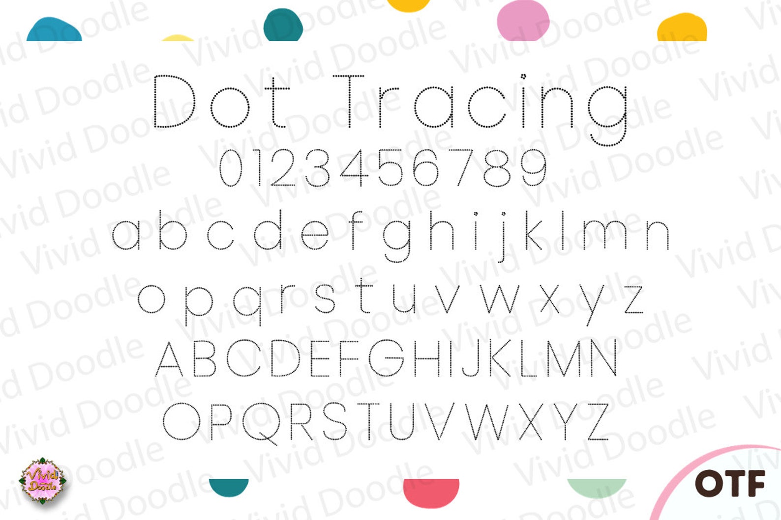 Dot Tracing Font Procreate, Letter Fonts Procreate Designer Fonts ...