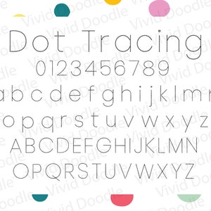 Dot Tracing Font Procreate, Letter Fonts Procreate Designer Fonts ...