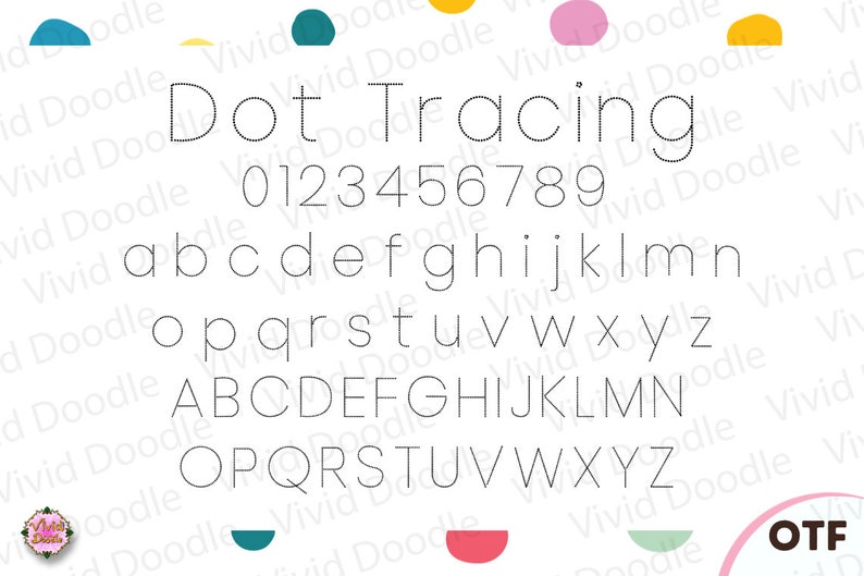 Dot Tracing Font Procreate, Letter Fonts Procreate Designer Fonts ...