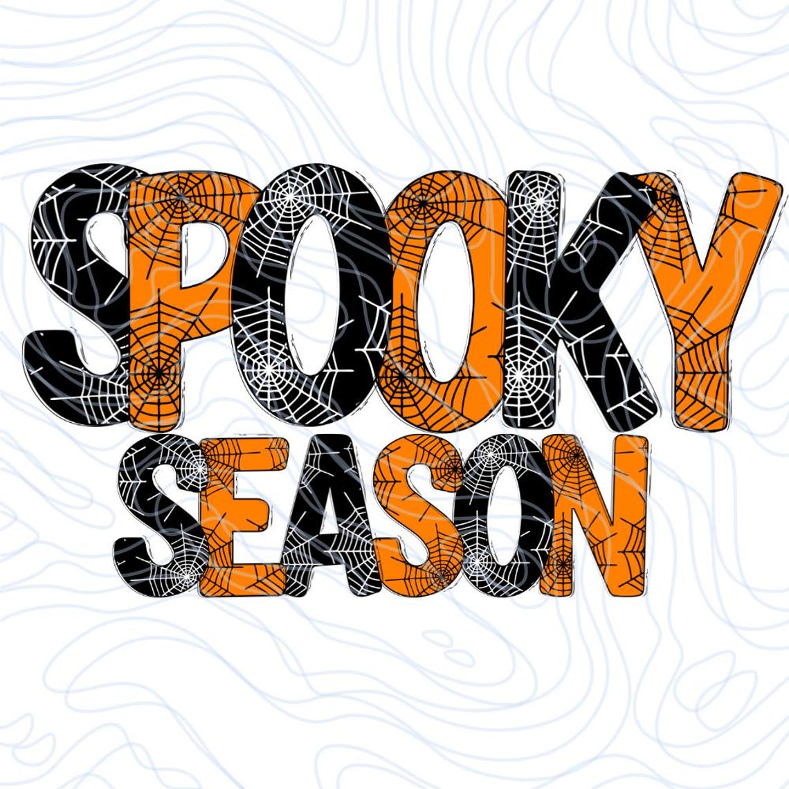 Orange and Black Alpha | Spooky Alphabet | Halloween Alphabet | Doodle ...
