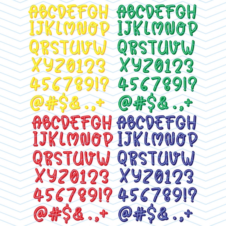 Back to School Alphabet and Number PNG : White Line Scribble, Neon ...