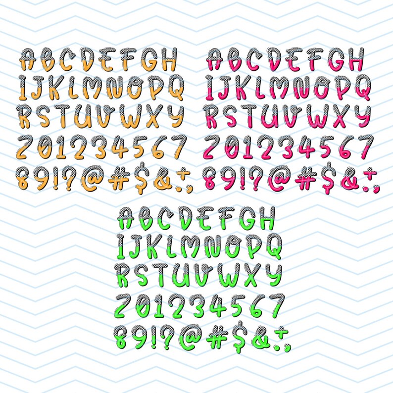 Bright Neon Scribble Doodle Alphabet PNG - Half Checkered Handwritten ...