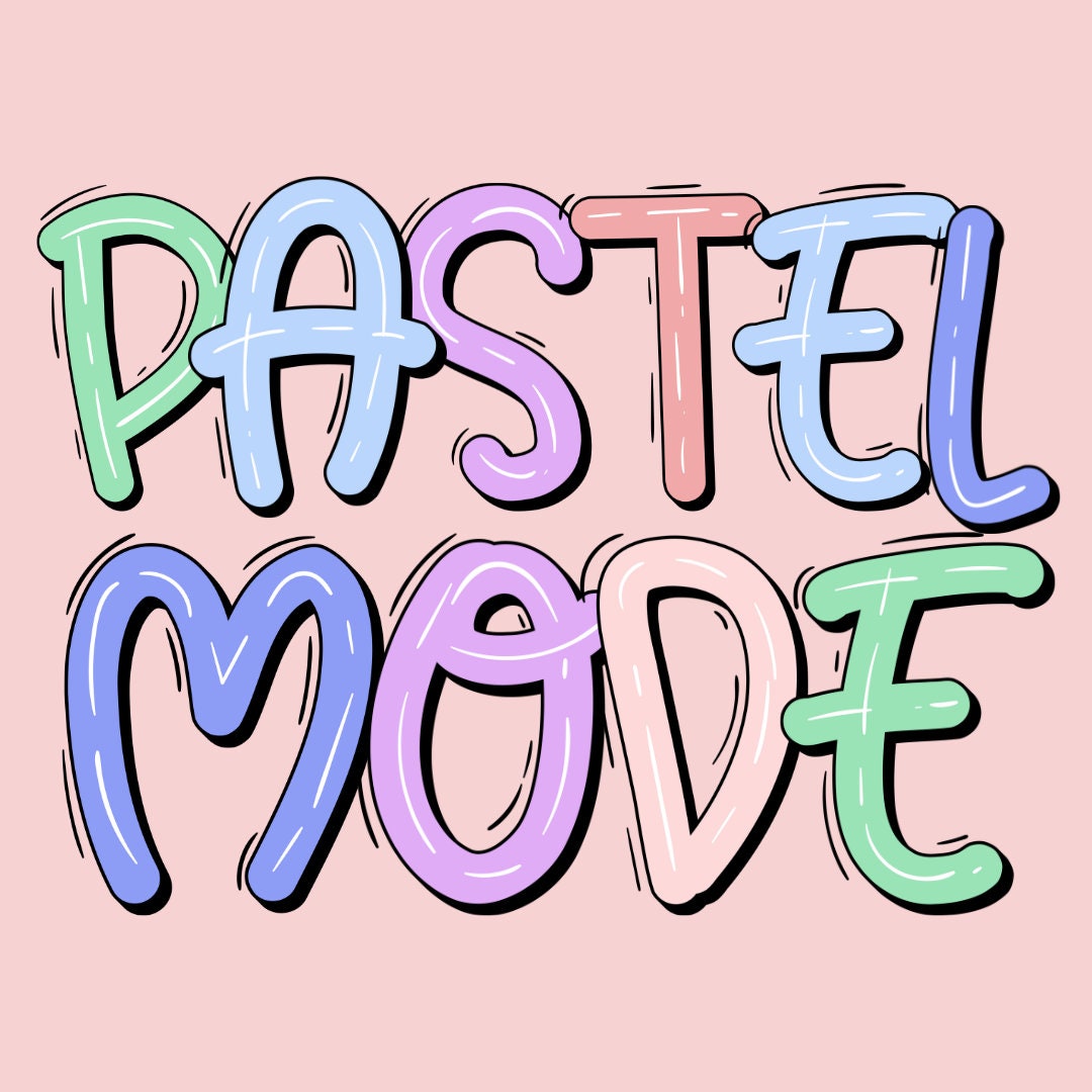 Kawaii Pastel Scribble Doodle Alphabet Set: Handwritten, Colorful ...