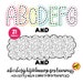 Inverted Color Dot Dalmatian Alphabet With Background Png, Custom ...