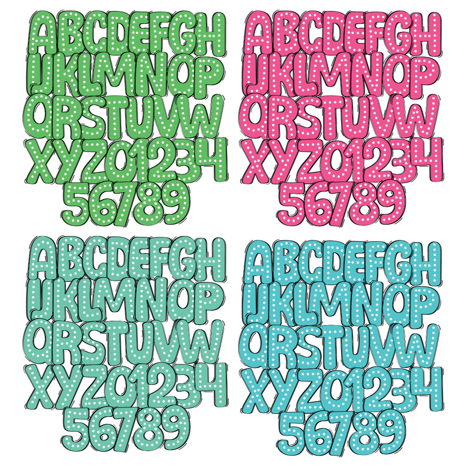 Dot Dalmatian Alphabet With Checkered Background Png, Custom Dalmatian ...