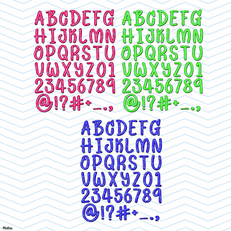 Neon Scribble Alphabet Png , Alpha Sets Bundle, Doodle Dot Font, Trendy ...