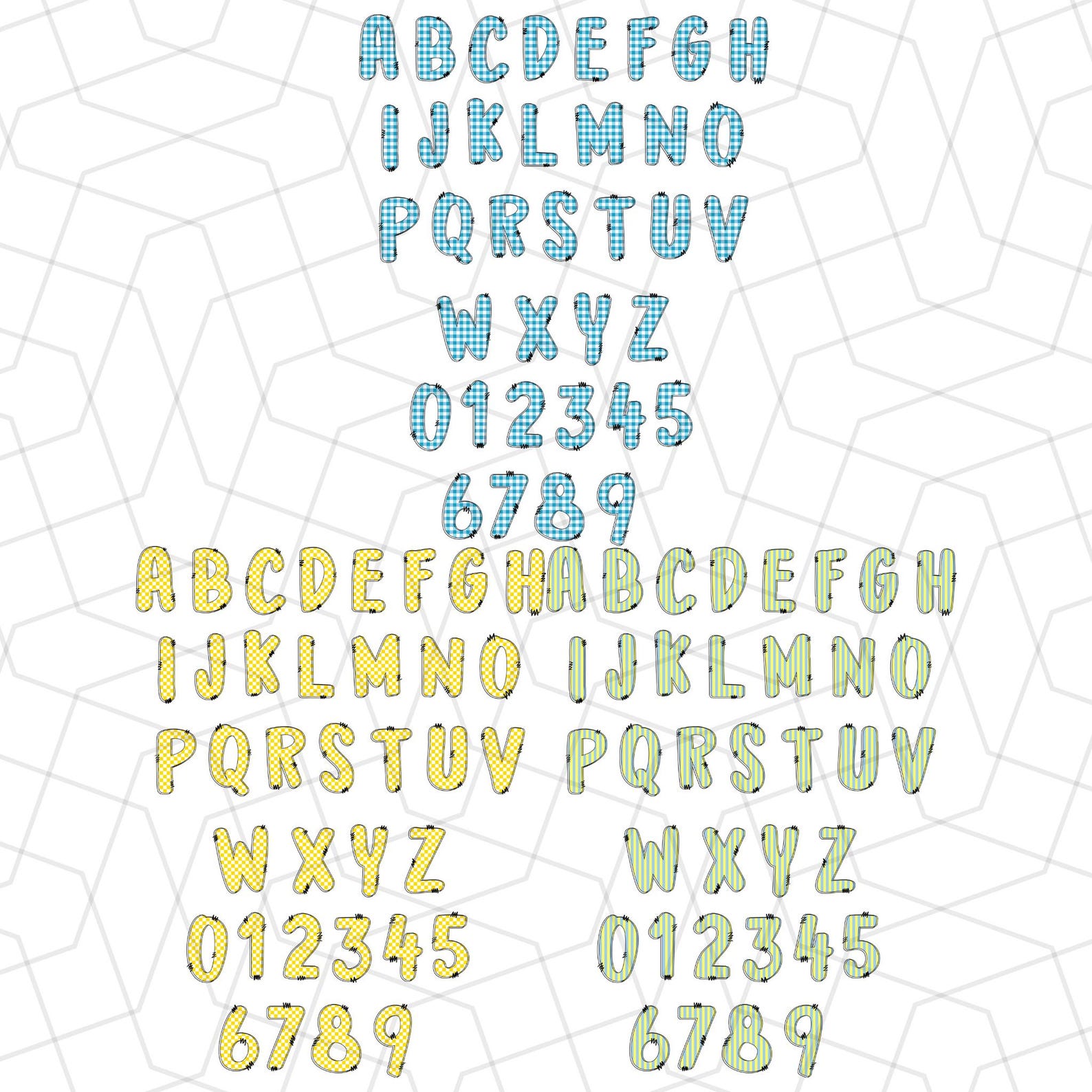 Preppy Summer Lemon Alphabet PNG | Summer Vibes Letter | Lemons Doodle ...