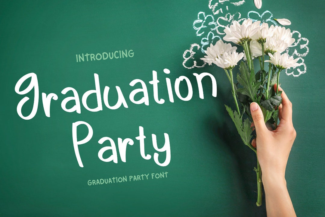 Graduation Font , Procreate Fonts , Graduation Party, Cricut Font ...