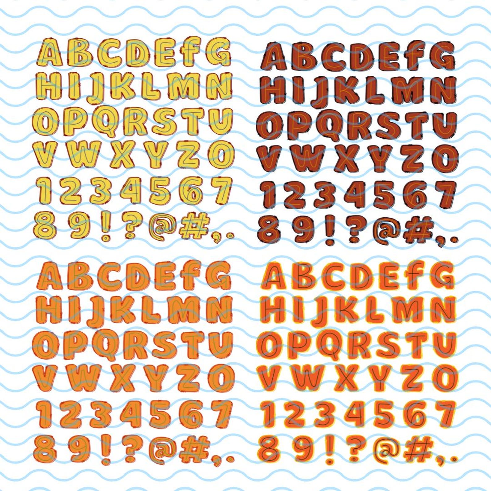Scribble Autumn Doodle Alphabet Png, Custom Thanksgiving Alphabet Png ...