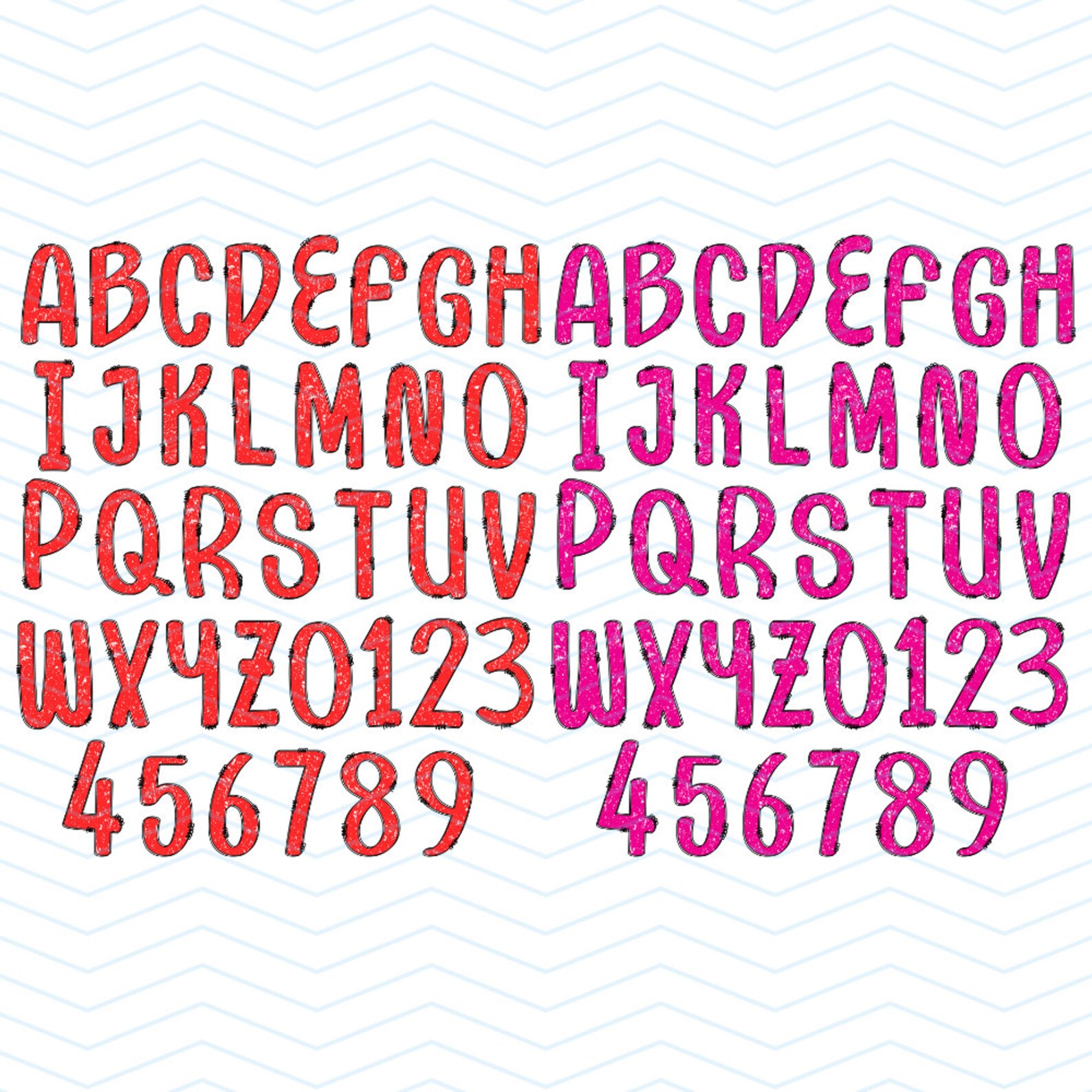 Neon Alpha Set Letters Png: Retro, Bold, Grunge, Distressed, Hand-drawn ...