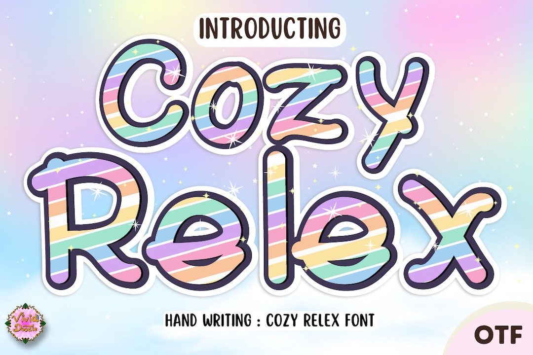 Cozy Relex Font Procreate, Letter Fonts Procreate Designer Fonts ...