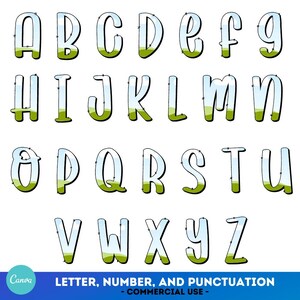 Editable Canva Template Doodle Letter Alphabet Frame | Editable Font ...