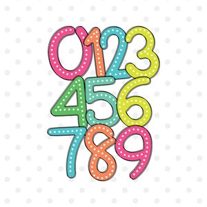 Dalmatian Dots Png Alphabet and Number, Mama PNG, Happy Mother Day ...