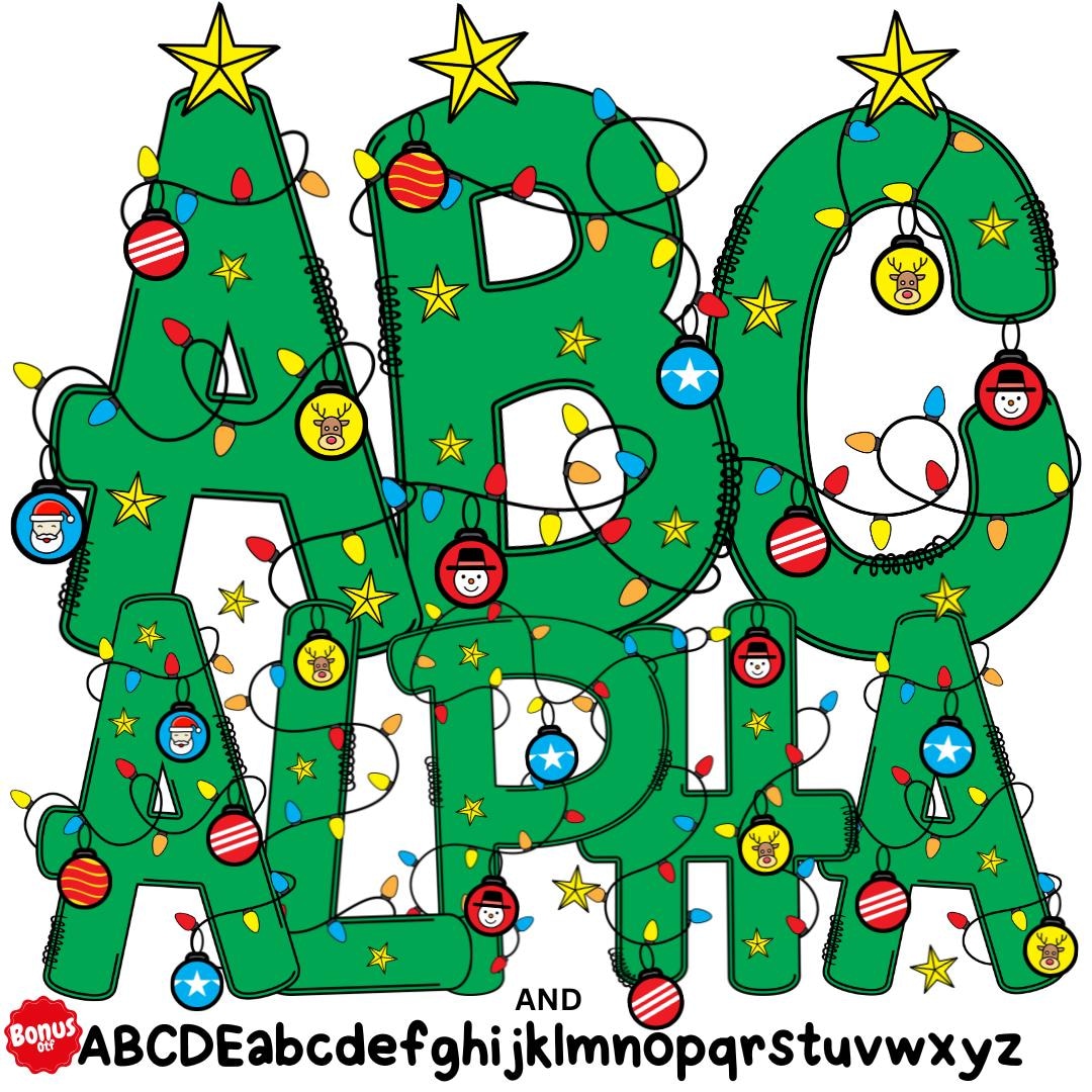 Light up Christmas Letters, Christmas Alpha Packs, Christmas Alpha ...