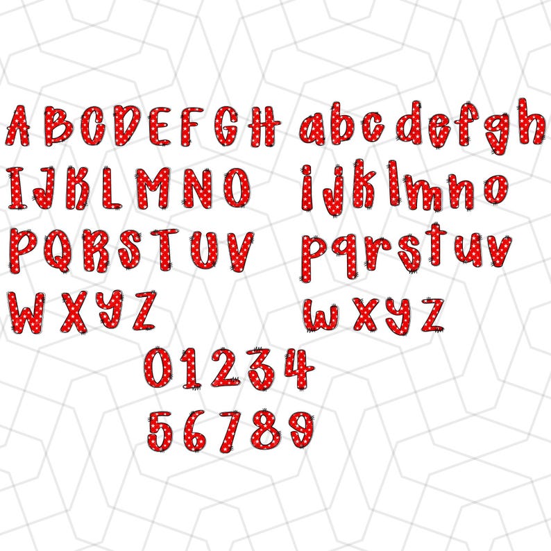 Doodle Alphabet American Flag | Patriotic American Flag Alphabet | Hand ...