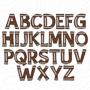 American Football Alphabet Png | Varsity Font Png | Football Sports ...