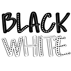 Black & White Dot and Scribble Doodle Alphabet , Letters Bulletin Board ...