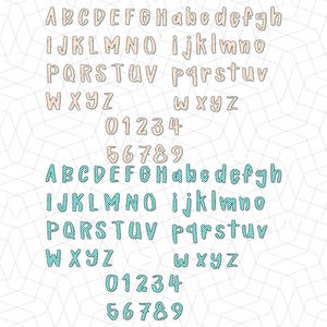 Retro Back to School Boys Alphabet | Doodle Alpha Checkered | First Day ...