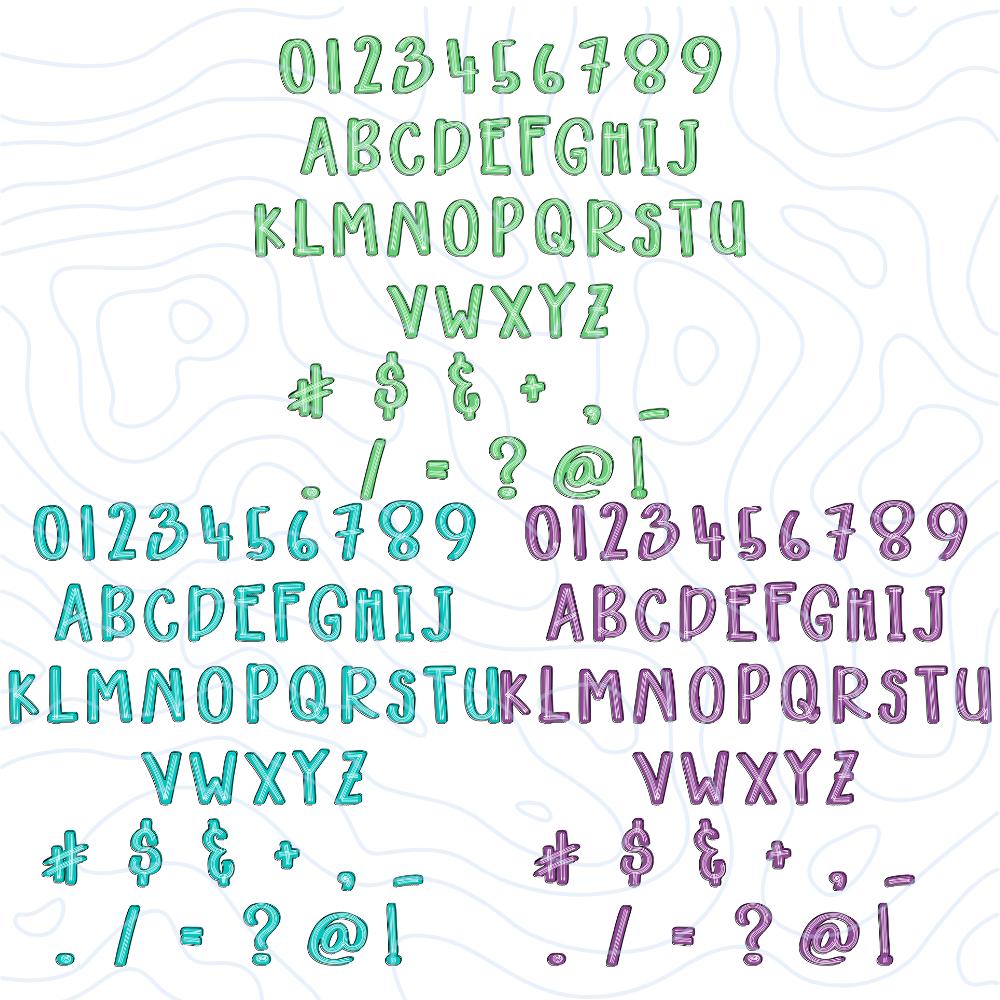 Neon Alphabet Png | Alpha Sets Bundle |scribble Alphabet Png | Doodle ...