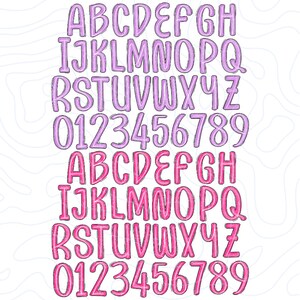 Neon Doodle Letters PNG: Retro, Bold, Grunge, Distressed, Hand-drawn ...