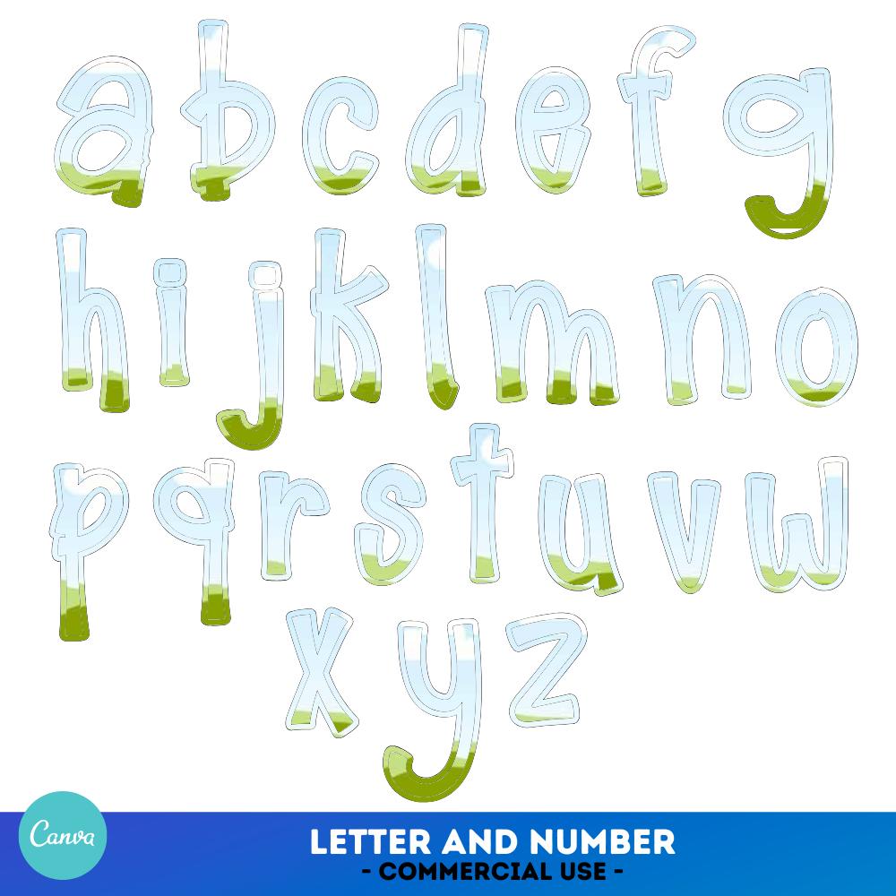 Canva Frame Font Alphabet | Sublimation | Custom Fill Pattern | Fill in ...