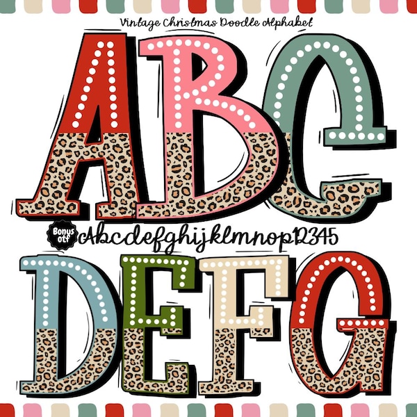 Super Bright Neon Alphabet Png, Alpha Sets Bundle, Dot Alphabet, Doodle ...