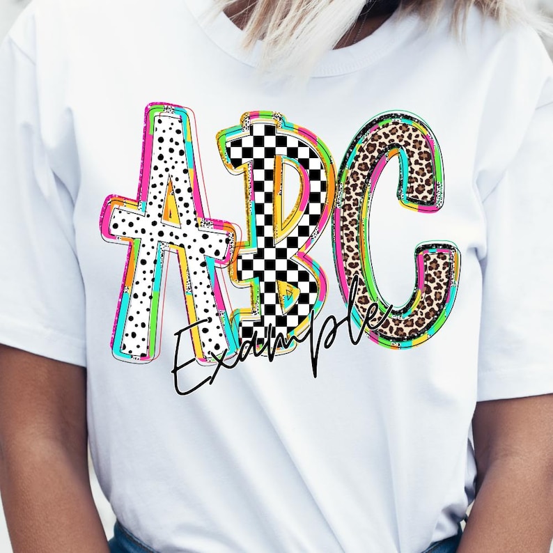 Canva Frame Font Alphabet | Sublimation | Custom Fill Pattern | Fill in ...