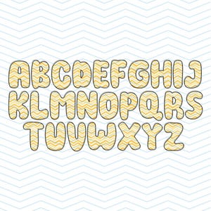 Thanksgiving Doodle Letters | Autumn Png Alphabet | Thanksgiving Font ...