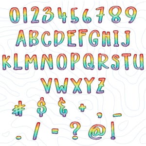 Neon Alphabet Png | Alpha Sets Bundle |scribble Alphabet Png | Doodle ...