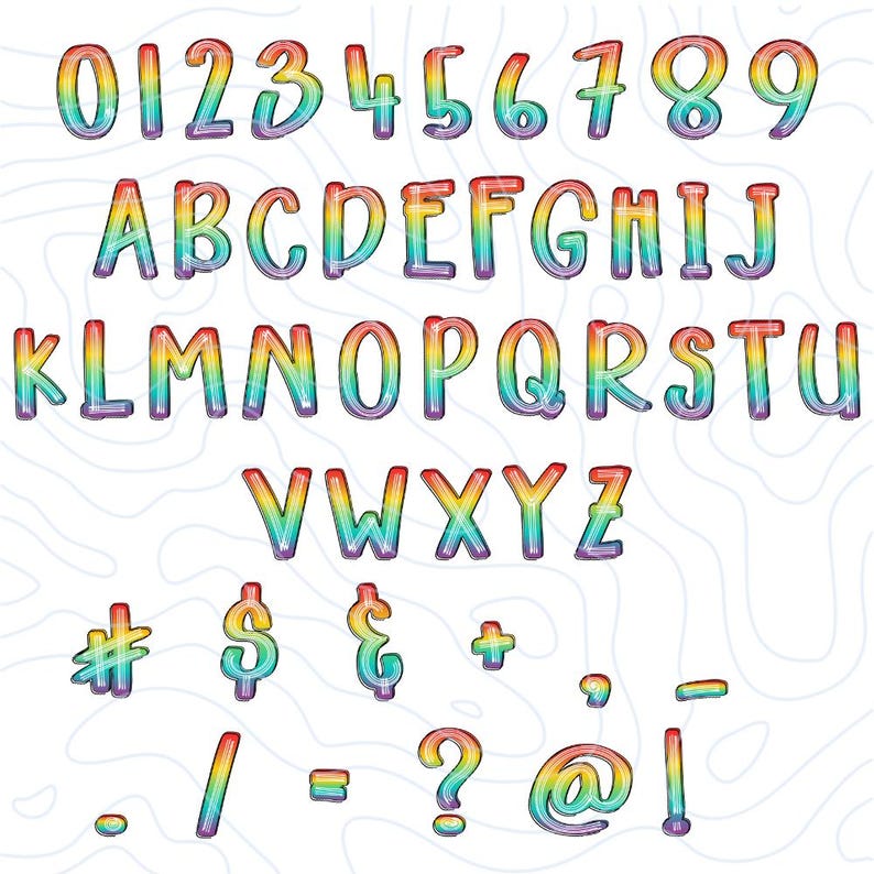 Neon Alphabet Png | Alpha Sets Bundle |scribble Alphabet Png | Doodle ...