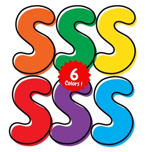 6 Colors Bulletin Board Doodle Letters Back to School: Kindergarten ...