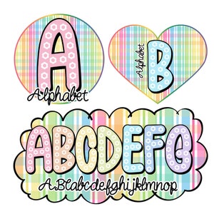 Bright Flower Dalmatian Dot Pastel Bundle With Checkered Background Png ...