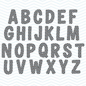Checkered Alpha Png | Playful Spotted Alphabet PNG | Uppercase and ...