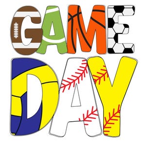 Sport Alphabet Bundle | Sport Font Png | Baseball, Basketball, Football ...