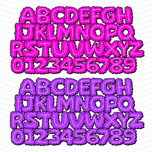Scribble Neon Alphabet Png, Alpha Sets Bundle, Scribble Doodle Font ...