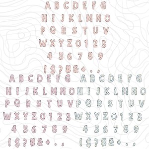 Whimsical Spring Alphabet Clipart PNG | Easter Doodle Letter and Number ...