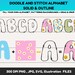 Blank Transparent Doodle Letters,doodle Alphabet Svg Instant Download ...