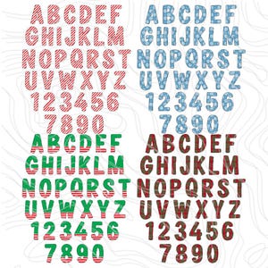 Doodle Christmas Letters Png, Christmas Doodle Letters, Alphabet ...