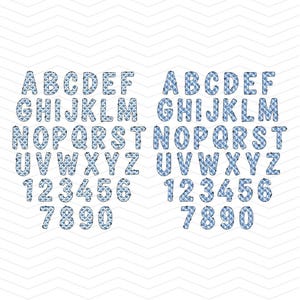Blue Flower Chinoiserie Alphabet Png Bundle, Floral Chinoiserie Png ...