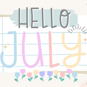 Welcome July Bubble Font Procreate, Cute Fonts for Cricut, Font Bundle ...