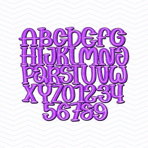 Bright Scribble Doodle Alphabet PNG Uppercase and Number Alpha Pack ...