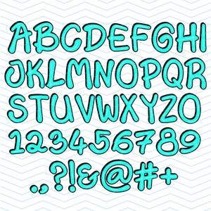 School Scribble Alphabet PNG | Bold and Vibrant Letters | Colorful ...